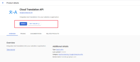 How To Generate Google Translate API Key?