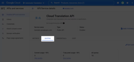 How To Generate Google Translate API Key?